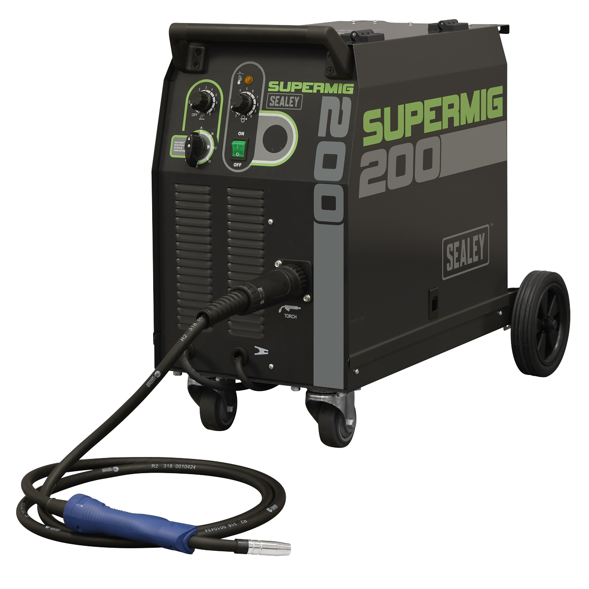 Sealey SUPERMIG200 Professional Gas/Gasless MIG Welder with Binzel Euro ...